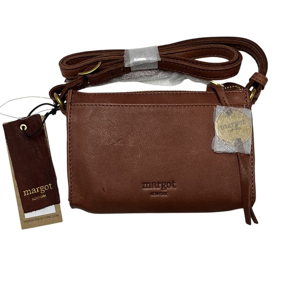 margot | Bags | Margot Aiden Wallet On String Brown Brandy Leather ...
